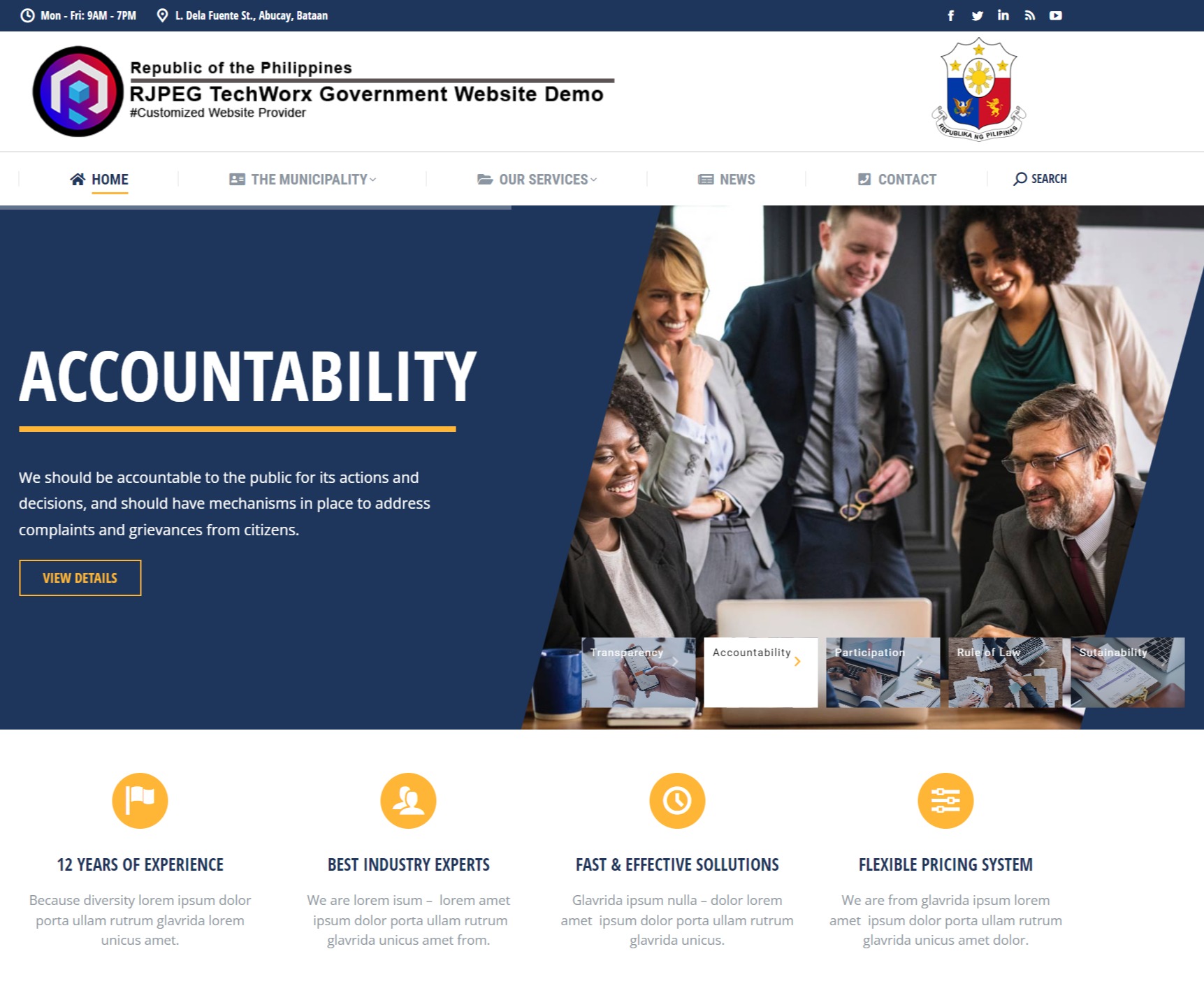 RJPEG TechWorx - LGU Website