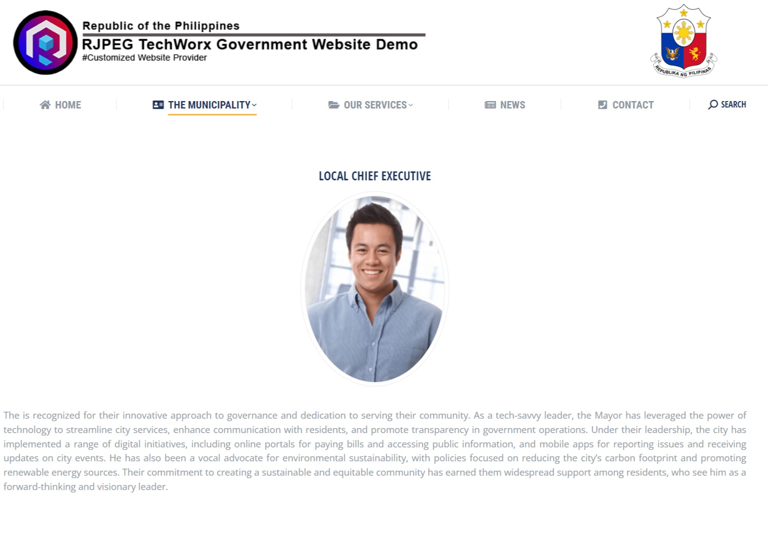 RJPEG TechWorx - LGU Website